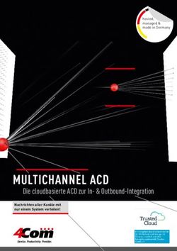 MULTICHANNEL ACD Die cloudbasierte ACD zur In- & Outbound-Integration ...