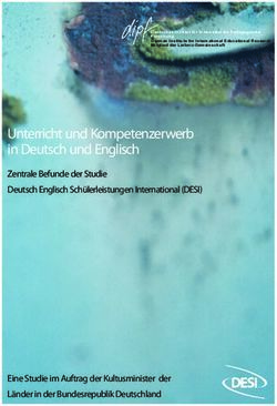 Unterricht und Kompetenzerwerb in Deutsch und Englisch
