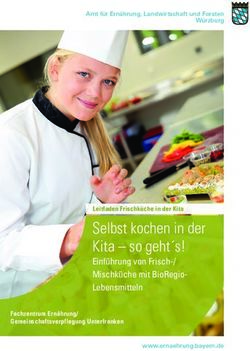 Selbst kochen in der Kita - so geht s! - Einführung von Frisch ...