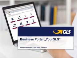 Business Portal "YourGLS" - GLS Paketversand