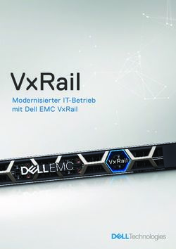 VXRAIL MODERNISIERTER IT-BETRIEB MIT DELL EMC VXRAIL