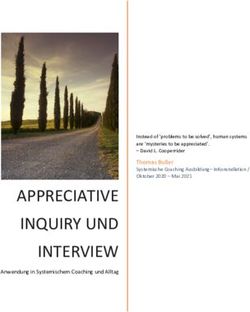APPRECIATIVE INQUIRY UND INTERVIEW - INKONSTELLATION
